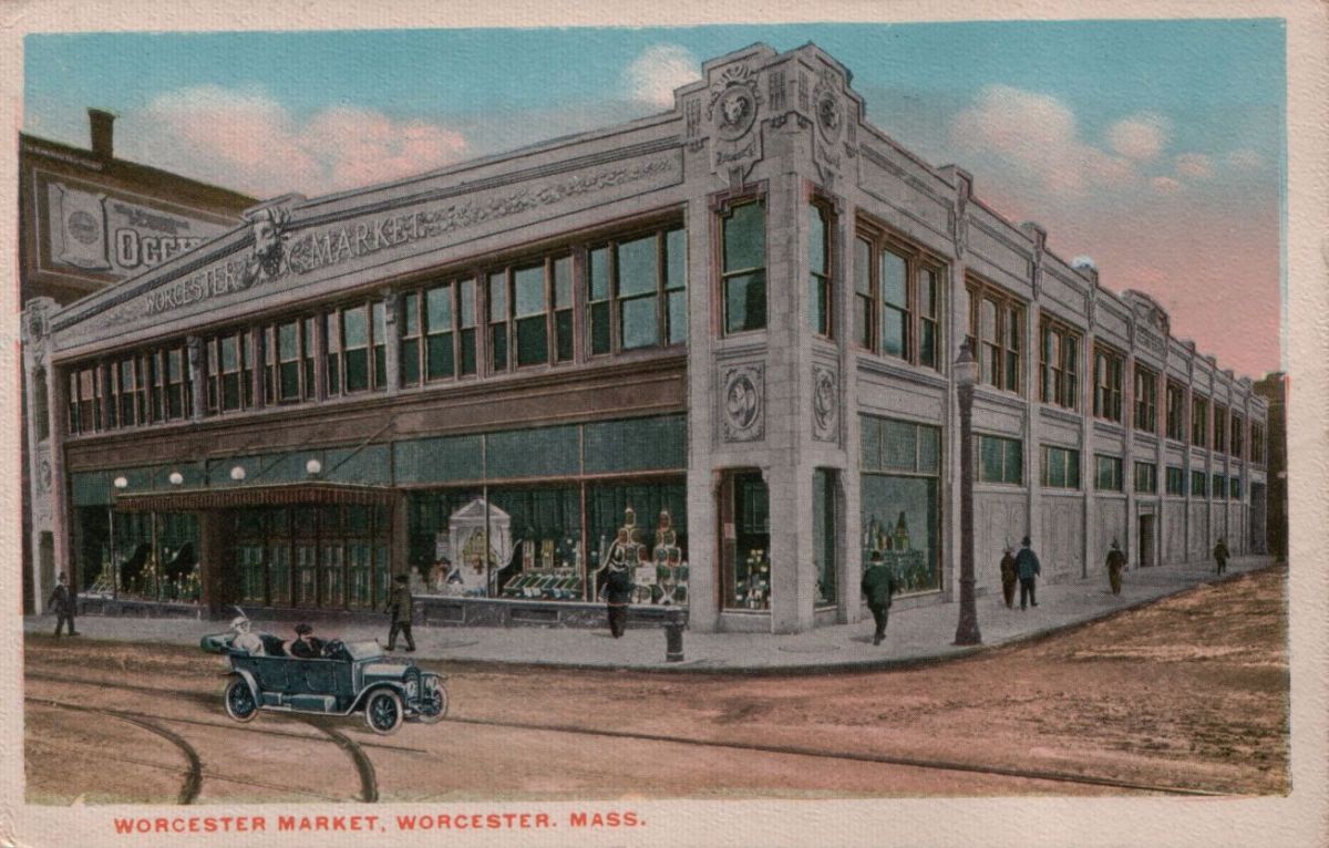 One Postcard Saturdays: Worcester Market – Darpity Jean's Blog